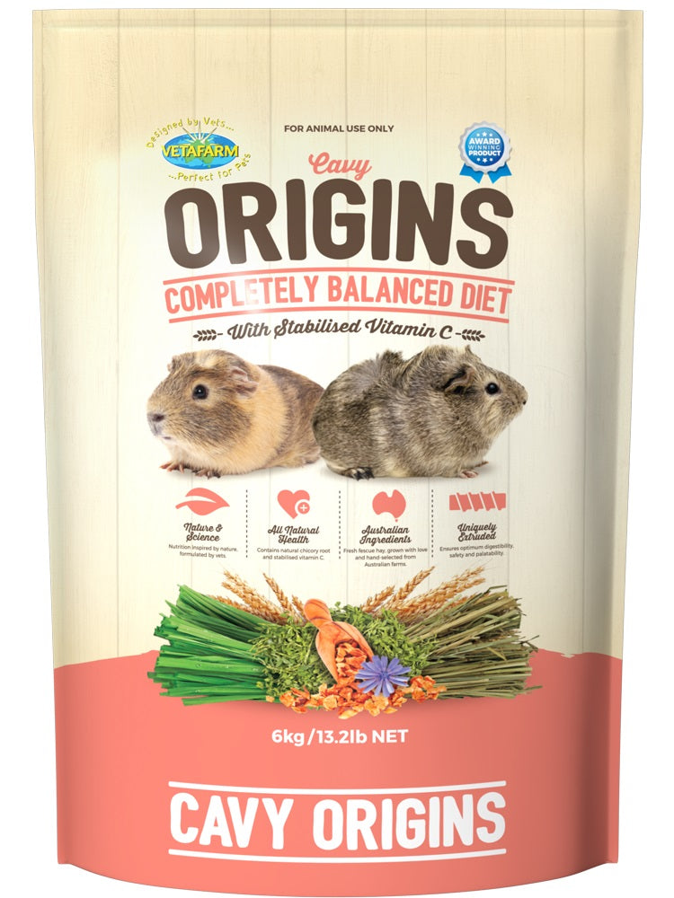 6KG CAVY ORIGINS V/FARM – TAMWORTH PET CENTRE